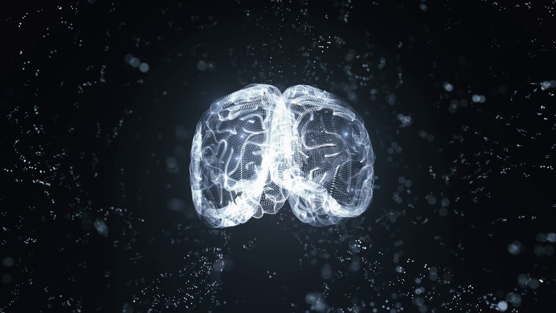 Holographic Animation On Human Brain Stock Footage SBV-312818403 ...