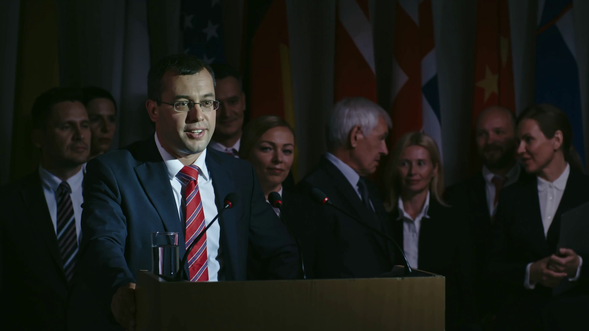 Politician Making Public Speech Stock Footage SBV-309323320 - Storyblocks