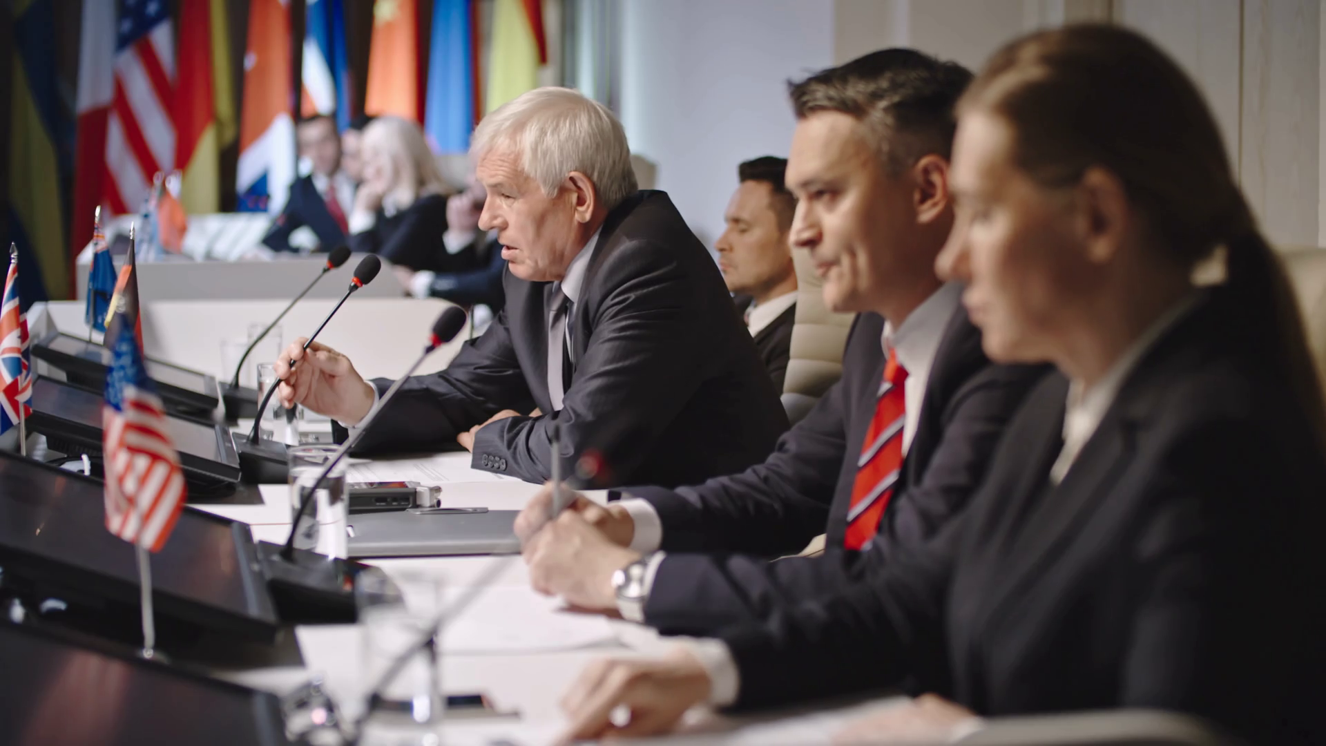 Senior Politician Answering Questions Stock Footage SBV-309323613 ...