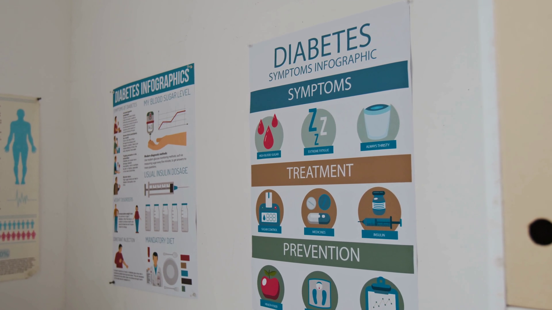 Posters With Infographics About Diabetes Stock Footage SBV-352235988 ...