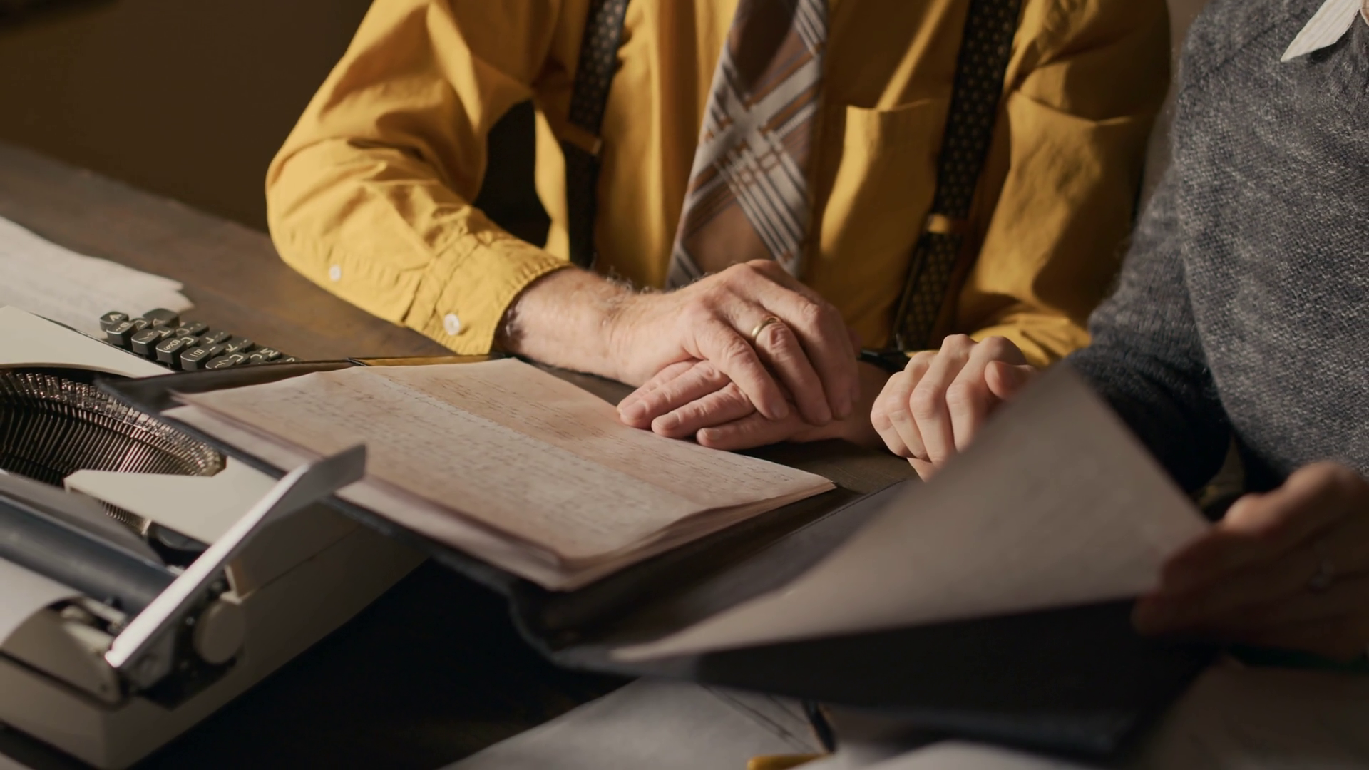 Elderly Caucasian Writer Sitting At Desk In Stock Footage SBV-352372568 ...