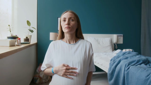 Heavily Pregnant Woman In Labor Stock Footage: Royalty-Free Video Clips ...