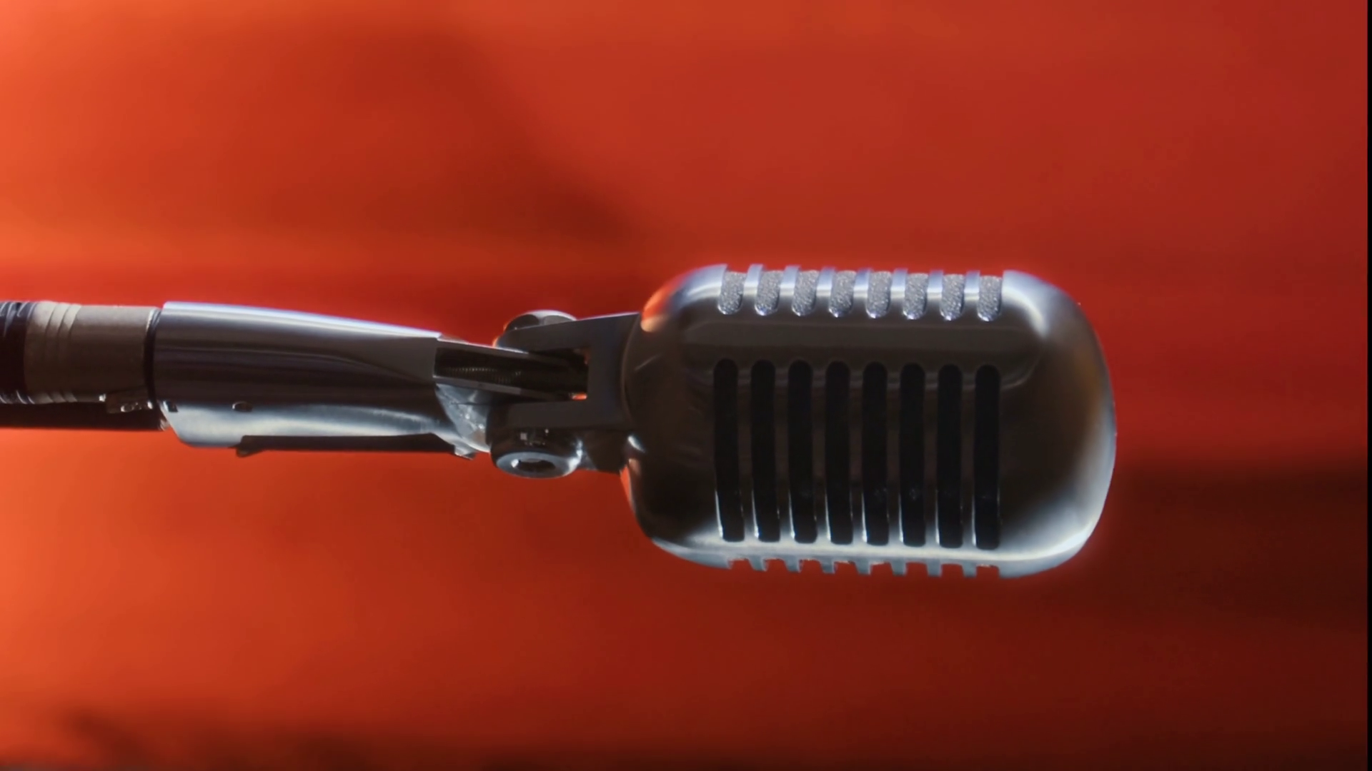Vertical Background Shot Of Retro Mic On Stock Footage SBV-352377932 ...