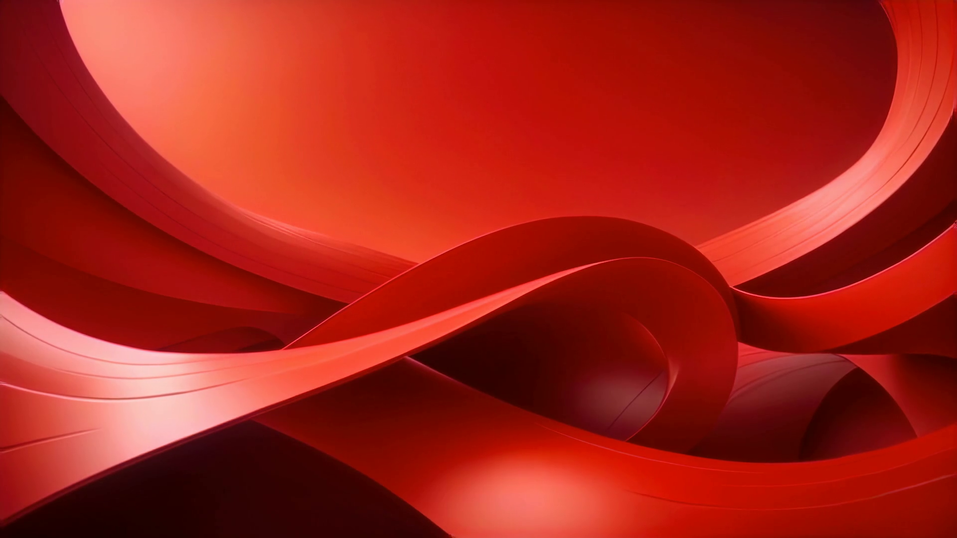 Seamless Loop Of Abstract 3d Red Curved Wide Stock Footage SBV ...