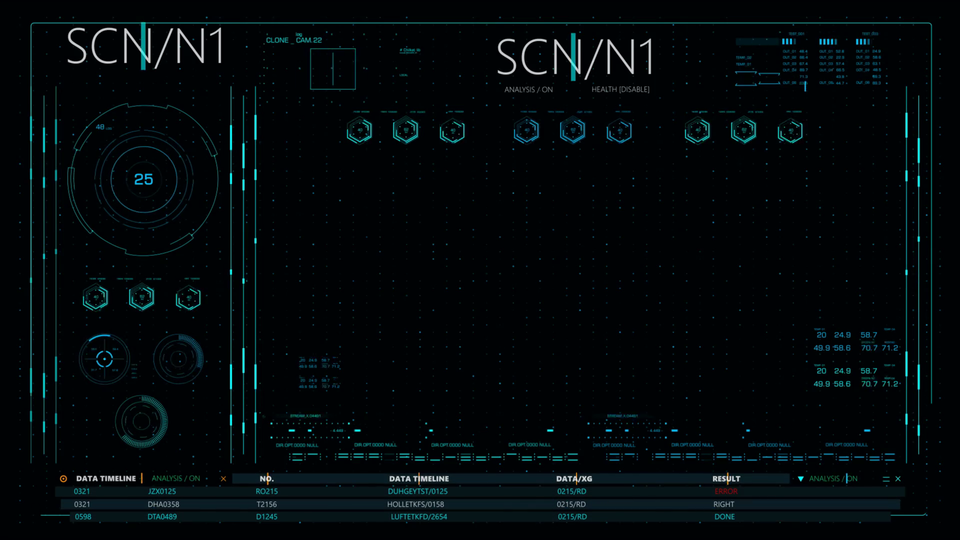 Cgi Of Futuristic Dashboard With Scan Of Stock Footage SBV-348500056 ...