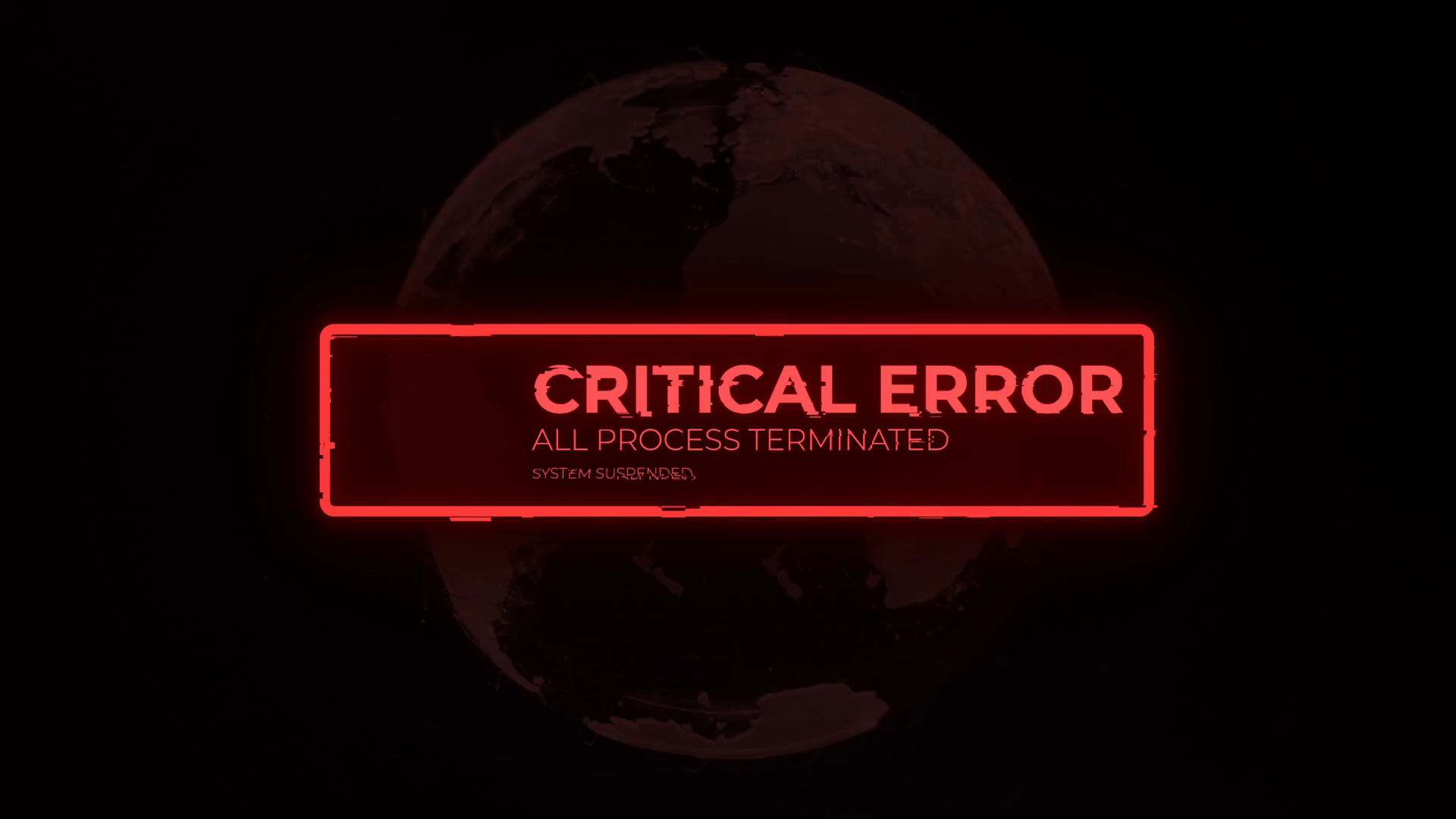 Cgi Video Of Red Critical Error Message Stock Footage SBV-348500160 ...