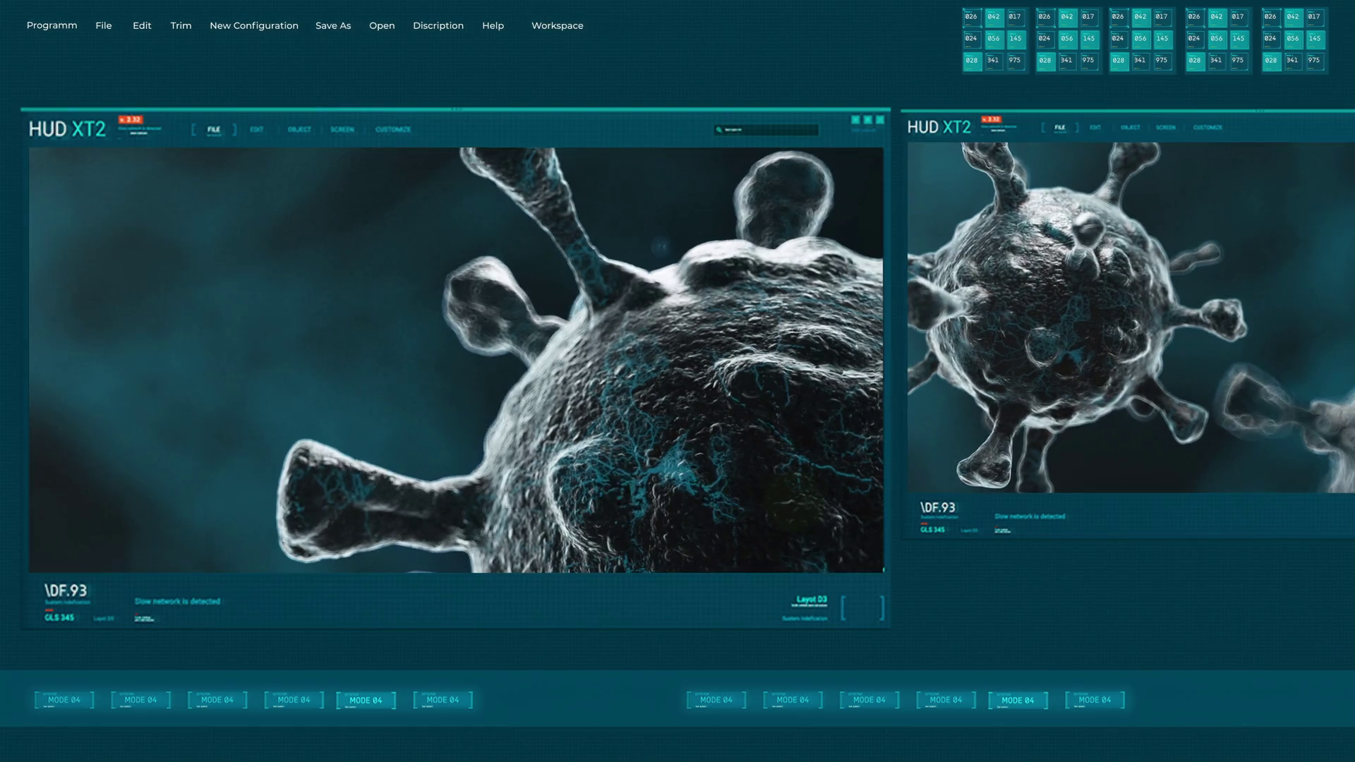 Cgi Of Modern Computer Program Interface Stock Footage SBV-348500303 ...
