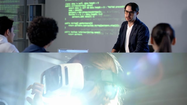 Vr Split Screen Stock Footage: Royalty-Free Video Clips - Storyblocks