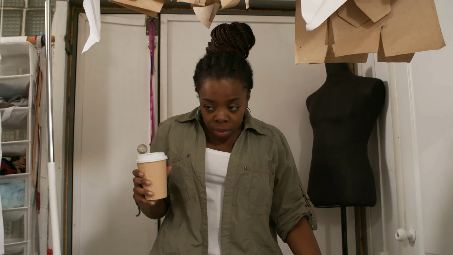 African American Female Dressmaker Walking Stock Footage SBV-330061486 ...