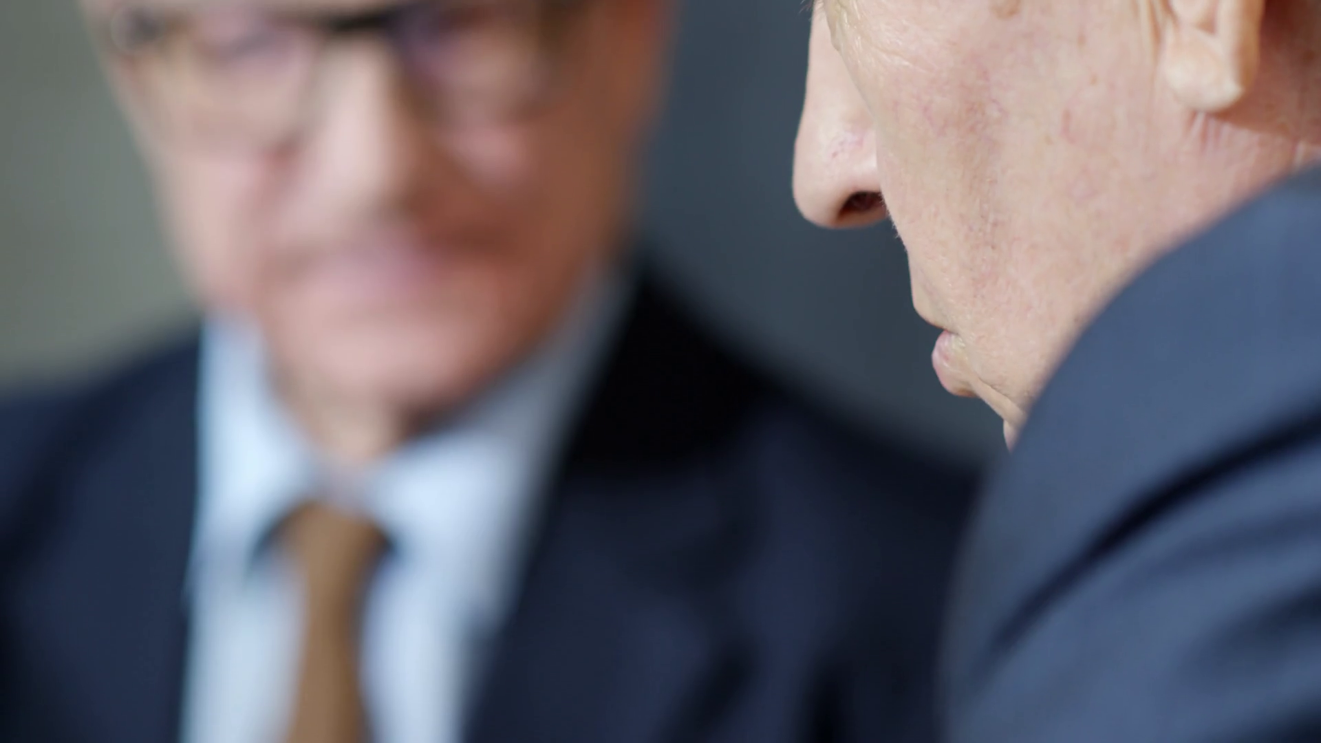 Close Up Of Face Of Senior Politician With Stock Footage SBV-325297186 ...