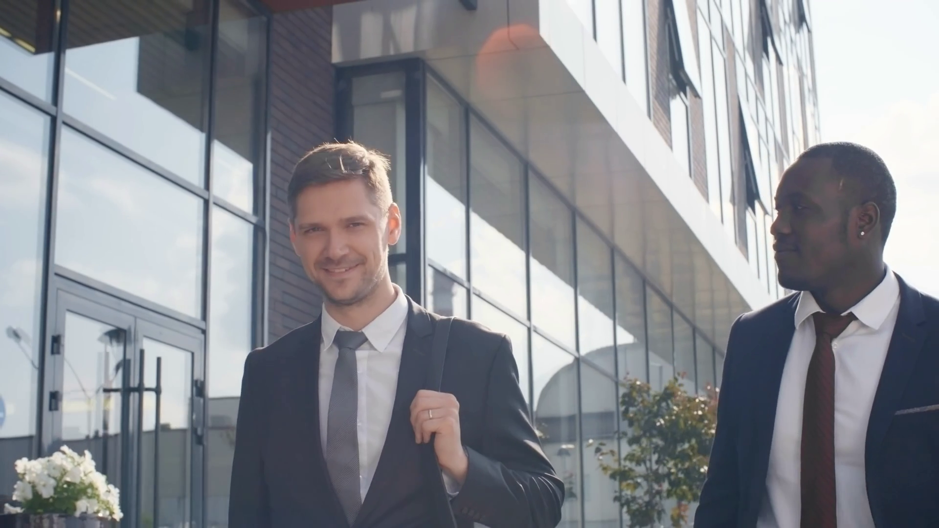 Friendly Conversation: Two Diverse Stock Footage SBV-333965054 ...