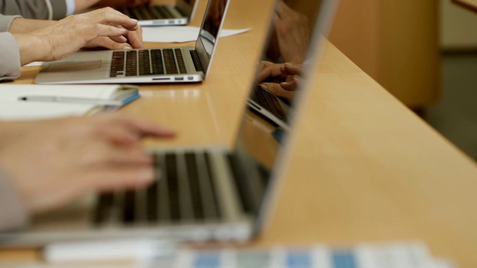 Group Of Elderly People Typing Codes On Stock Footage SBV-329662467 ...