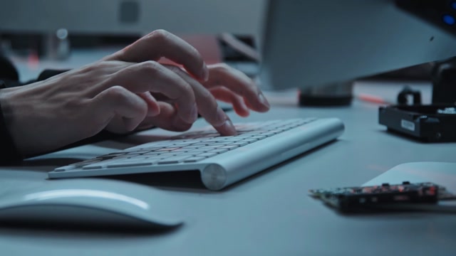 Hacker Typing On Keyboard Stock Footage: Royalty-Free Video Clips ...