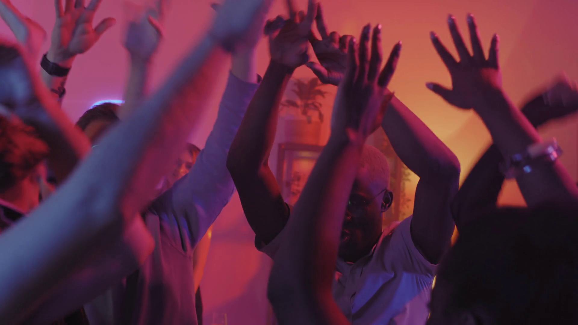 Handheld Slowmo Shot Of Diverse Group Of Stock Footage SBV-346487732 ...