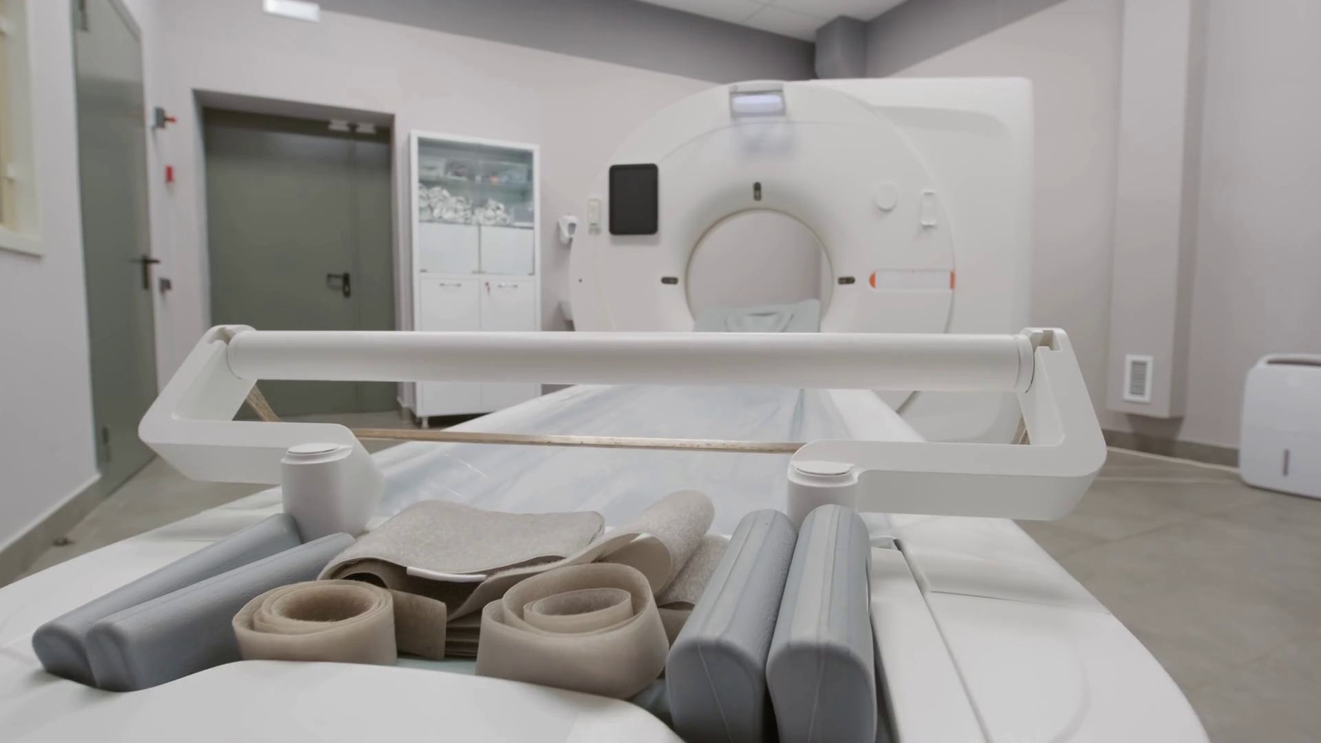 Handheld Tracking Shot Of Ct Scan Machine Stock Footage SBV-338976638 ...