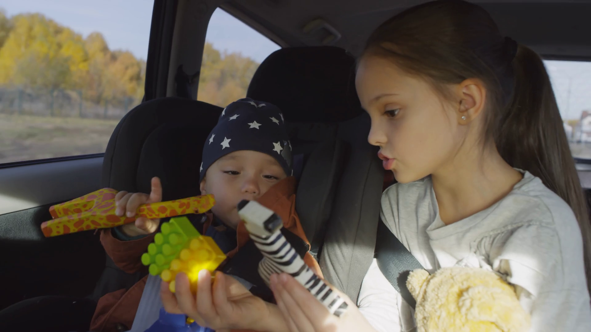 Handheld Tracking Shot Of Little Girl Stock Footage SBV-337994597 ...