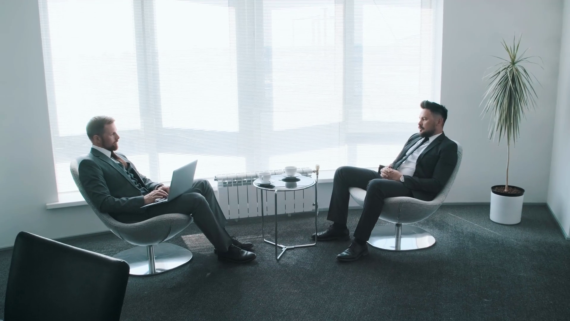 High Angle View Shot Of Two Stylish Men Stock Footage SBV-338846406 ...