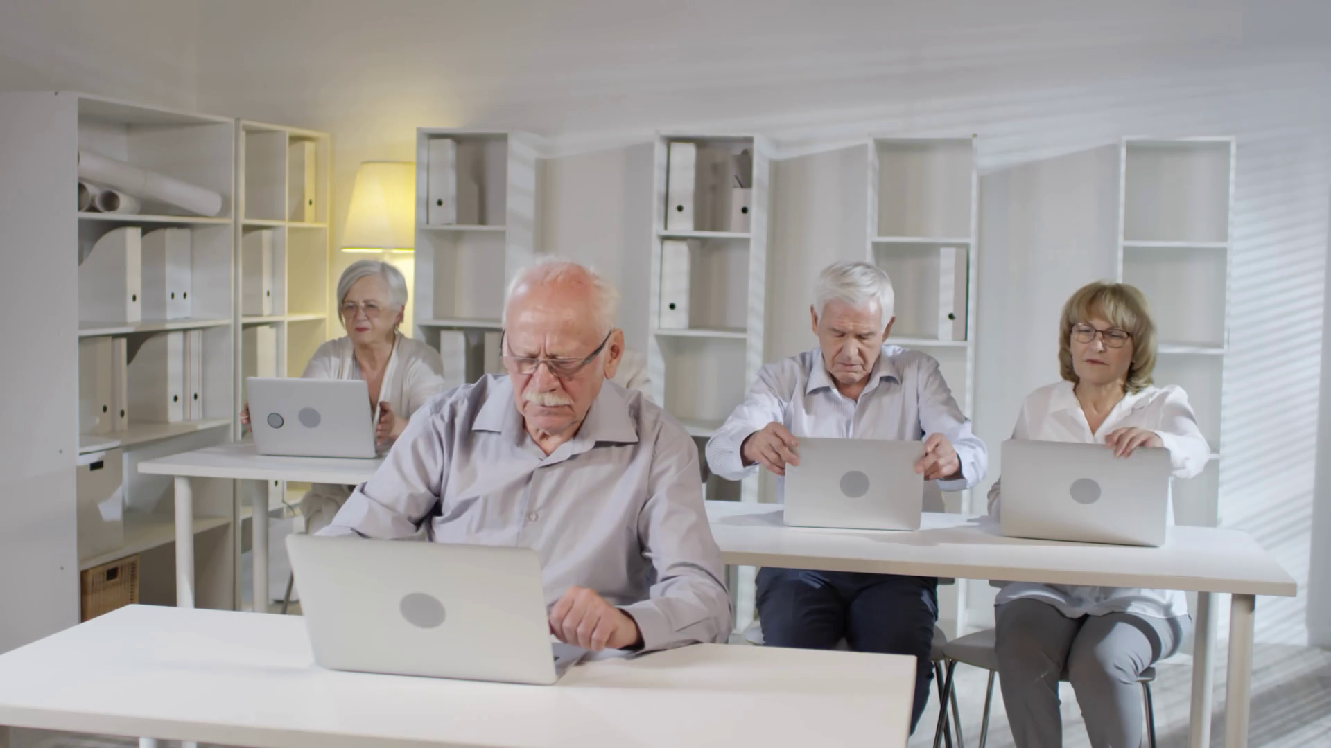 Someone Closing Their Laptop