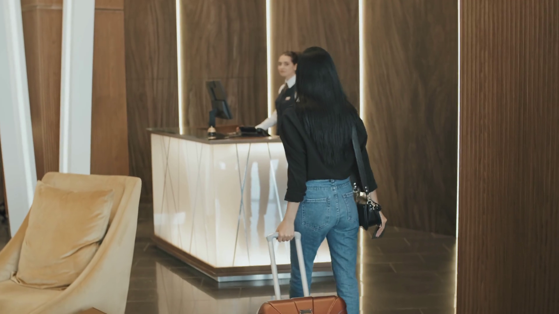 Medium Shot Of Young Attractive Brunette Stock Footage SBV-346621855 ...