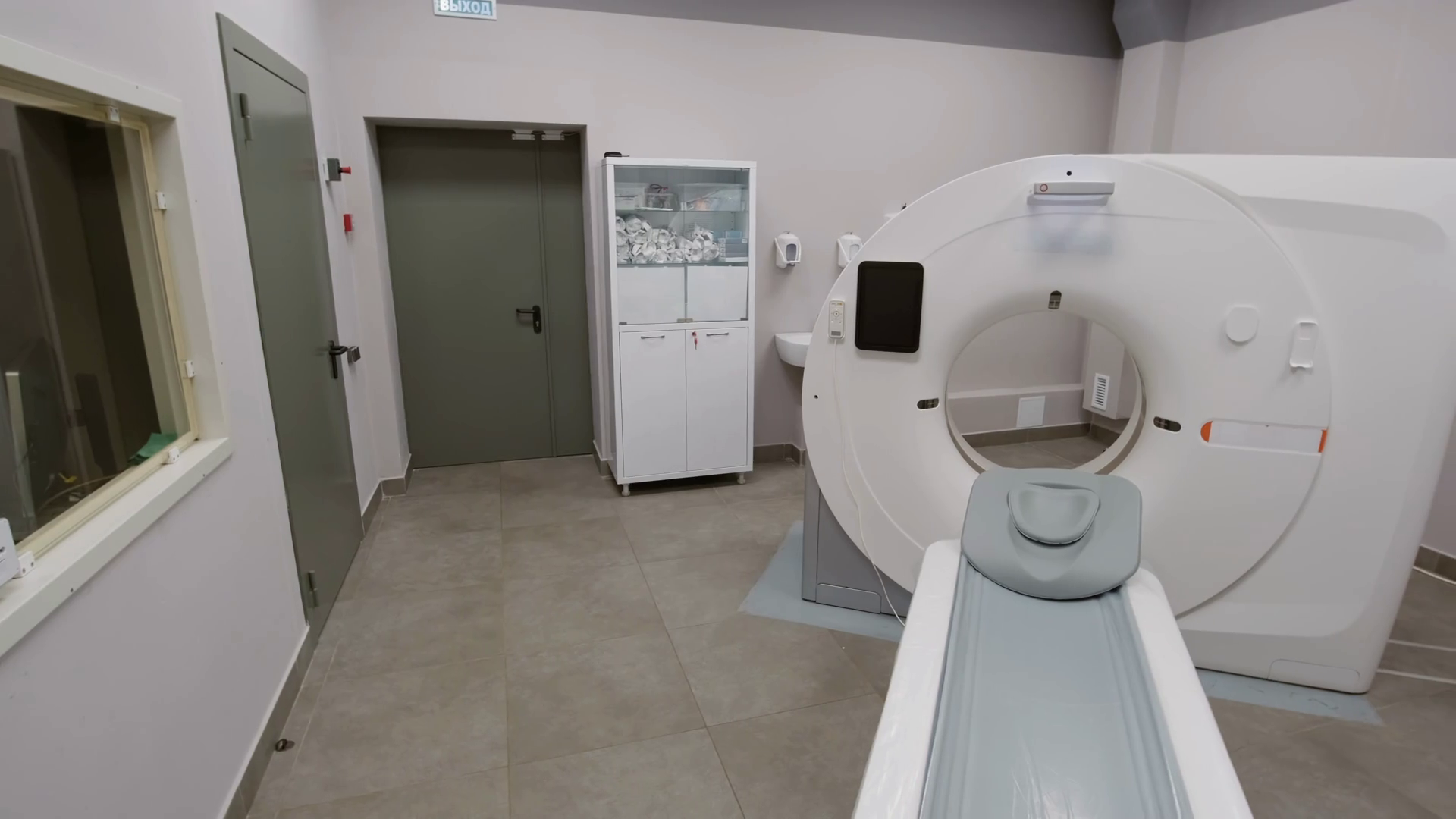 Pan Of Radiology Room With Ct Scan Machine Stock Footage SBV-338976611 ...
