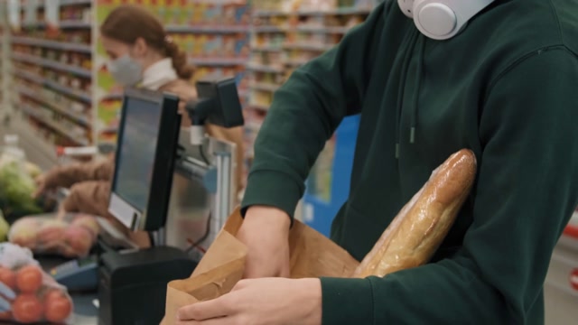 Bagging Groceries Stock Footage: Royalty-Free Video Clips - Storyblocks