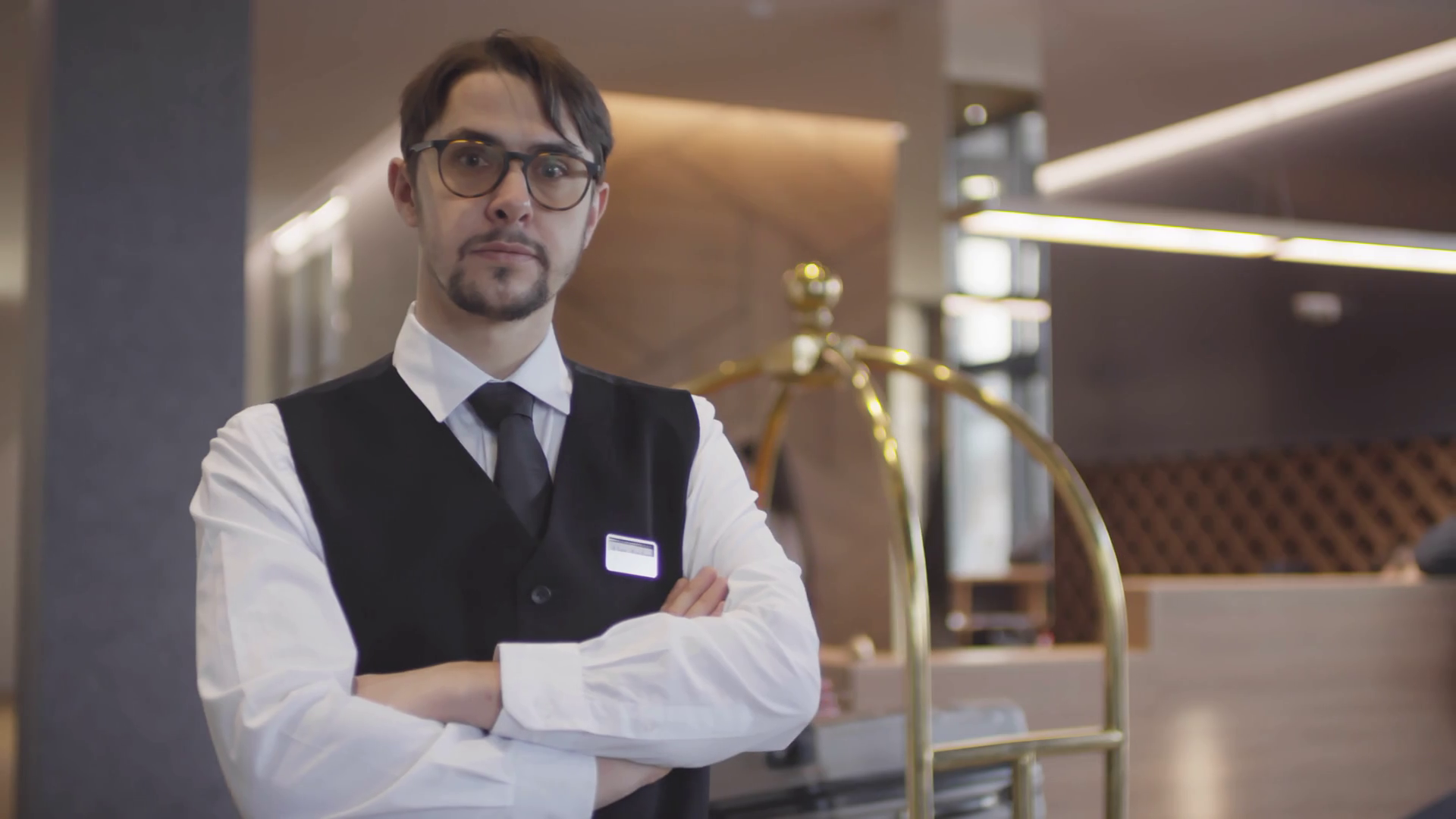 Tracking Portrait Shot Of Professional Stock Footage SBV-338117213 ...