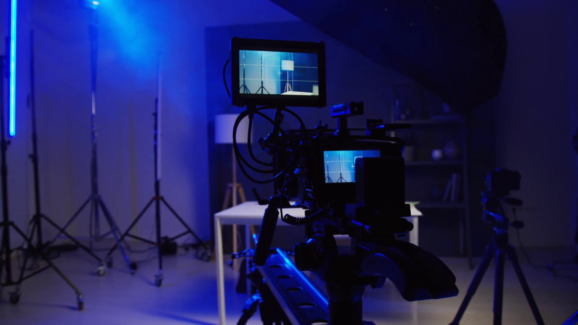 Close-up Shot Of Professional Video Camera Stock Footage SBV-348618133 ...