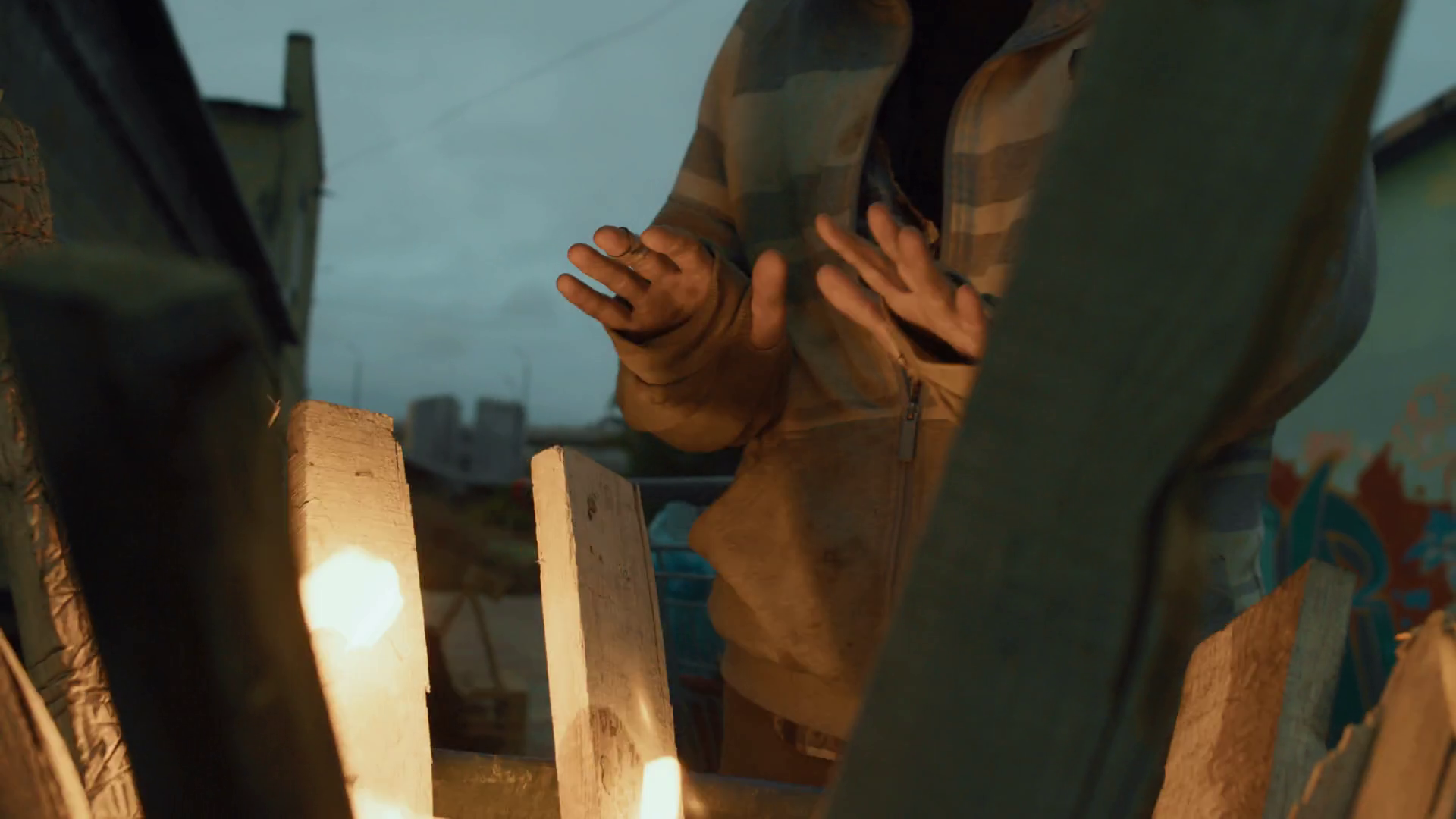 Tilt Up Shot Of Beggar In Rags Trying To Stock Footage SBV-348375977 ...