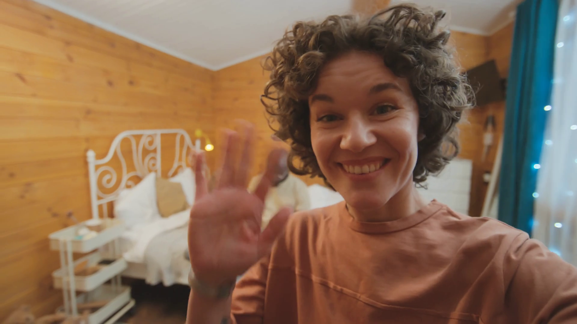 Handheld Pov Shot Of Woman Holding Camera Stock Footage SBV-348680096 - Storyblocks