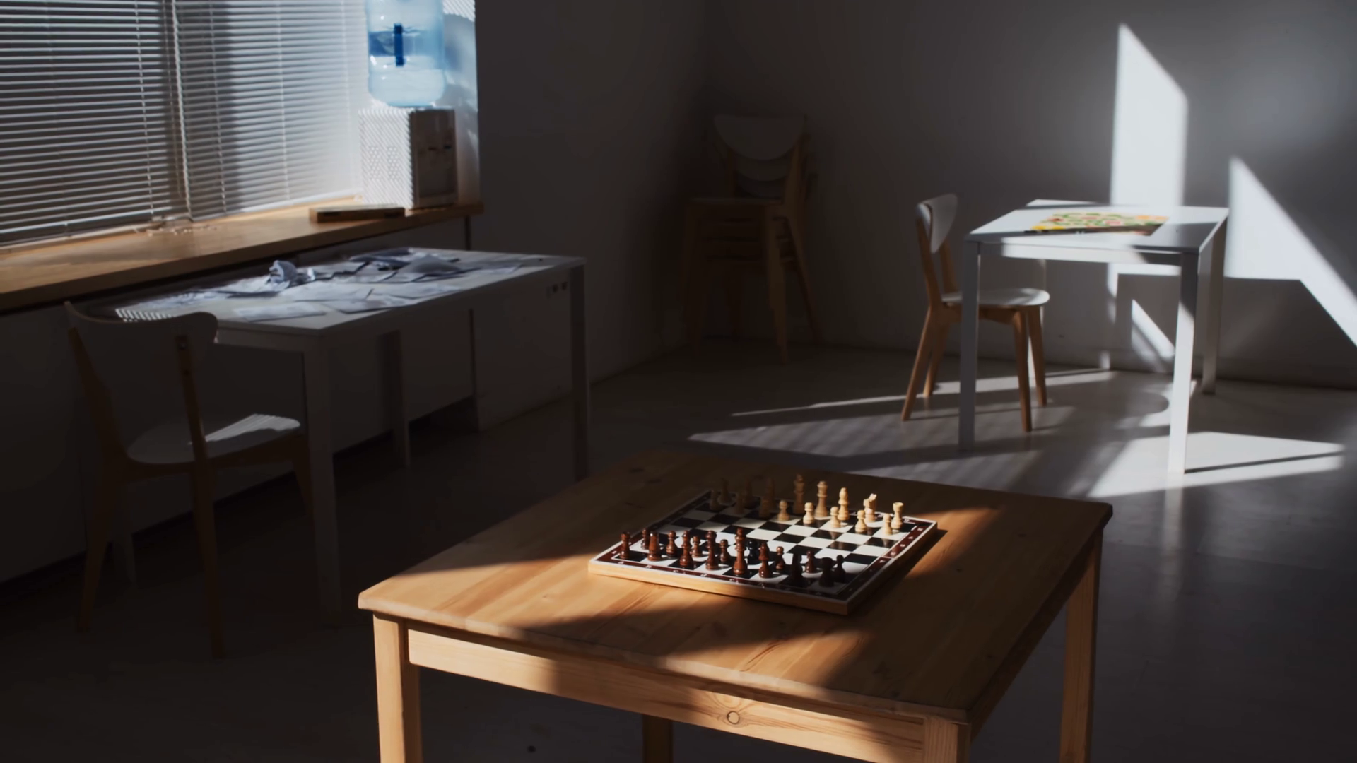 Minimalistic Interior Of Common Room In Stock Footage SBV-348537680 ...