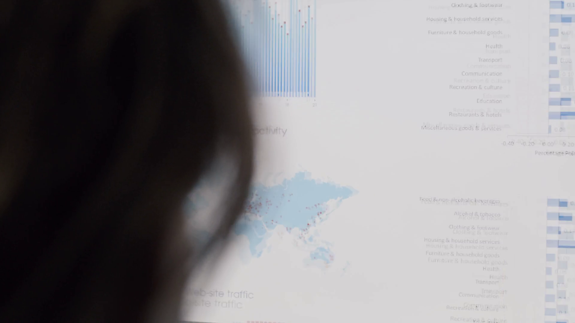 Extreme Close Up Of Computer Screen With Stock Footage SBV-347743763 ...