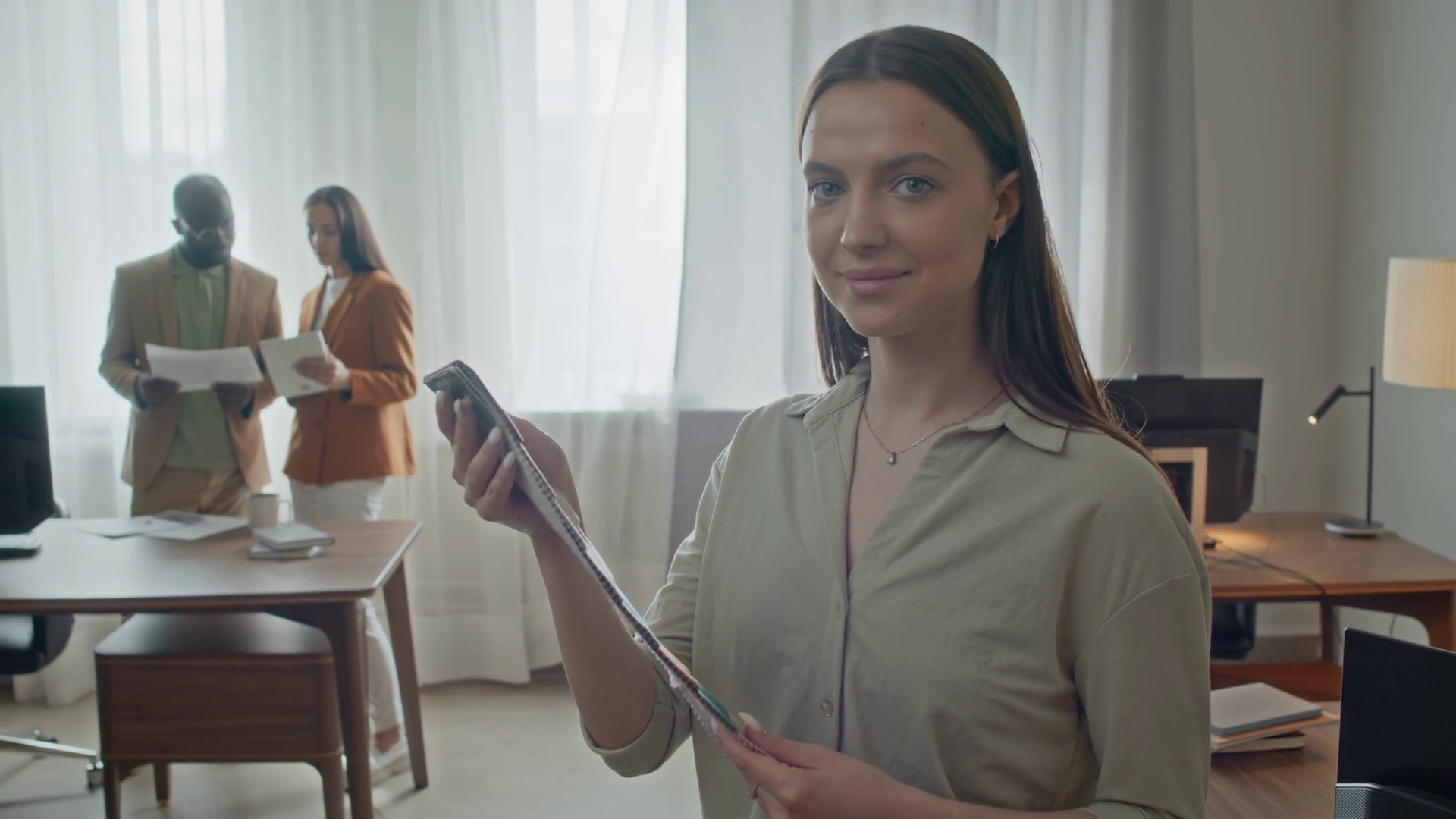 Portrait Of Young Caucasian Female Artist Stock Footage SBV-348693127 ...