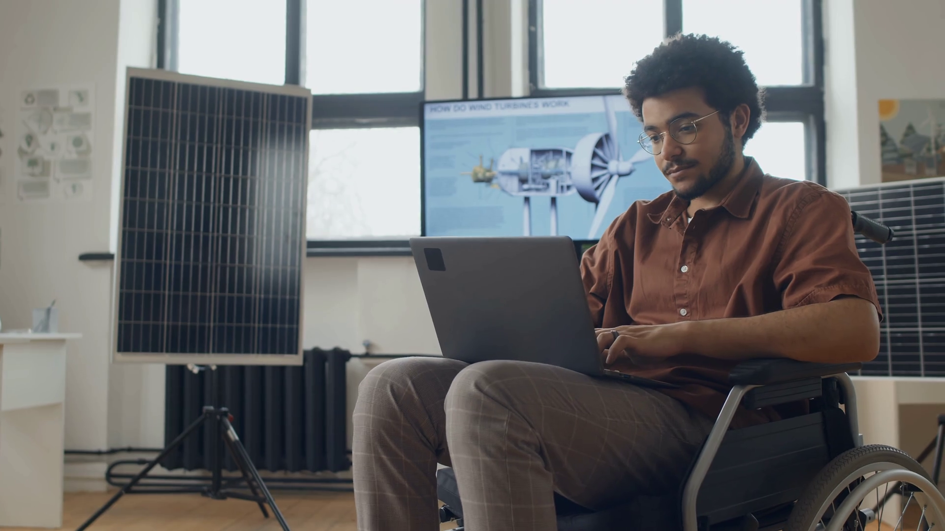 Medium Full Shot Of Young Polyethnic Man Stock Footage SBV-347677782 ...