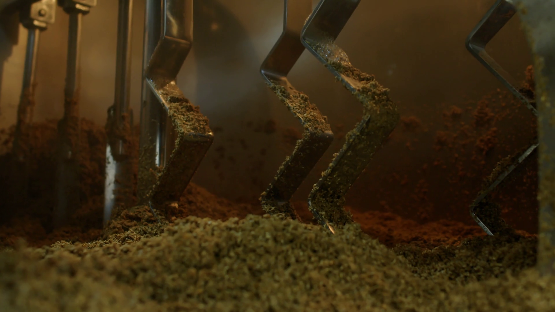 Close-up Shot Of Mass Of Spent Grain Lying Stock Footage SBV-347508563 ...