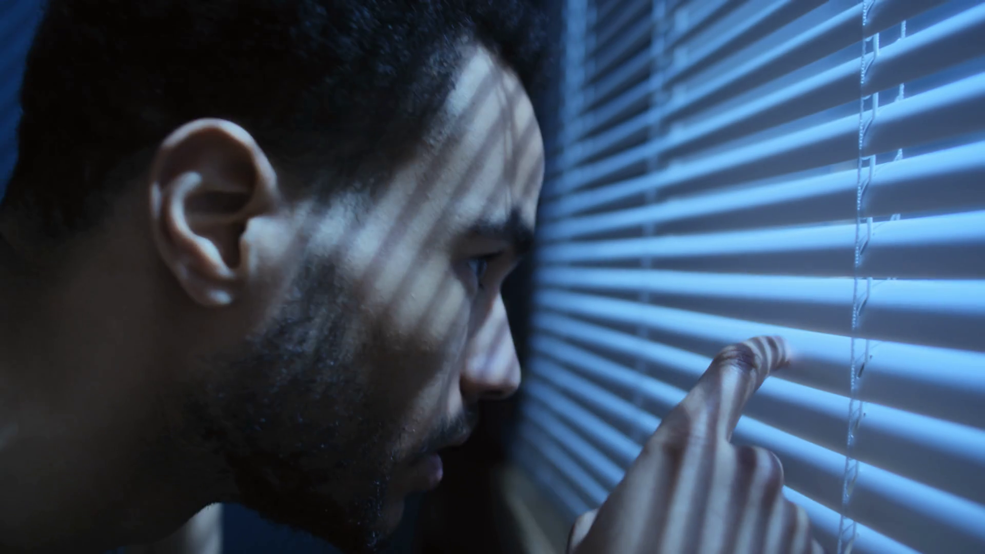 Young Man With Ptsd Looking Out Of Window Stock Footage SBV-347400654 ...