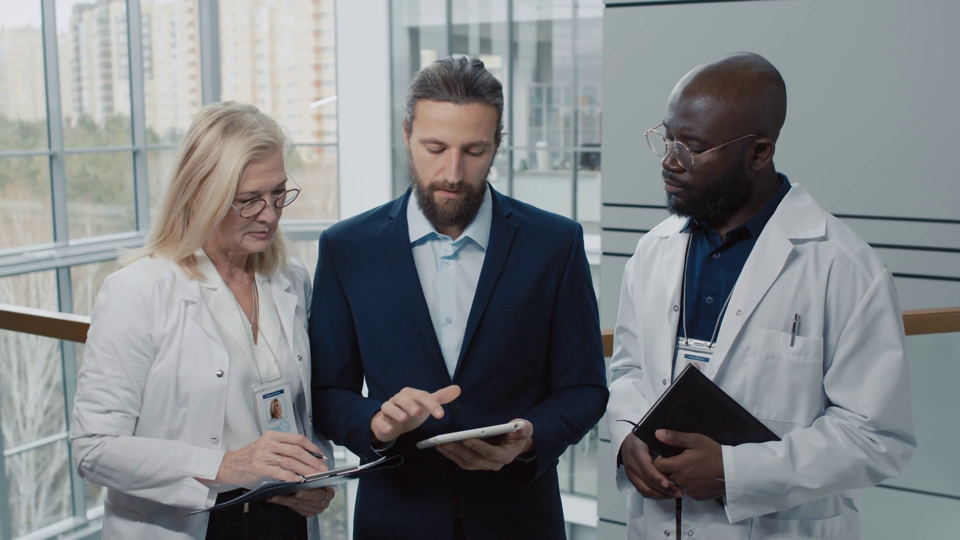 Medium Shot Of Entrepreneur Team Of Workers Stock Footage SBV-348408391 ...