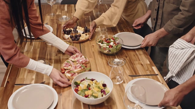 Celebrate Meal Stock Footage: Royalty-Free Video Clips - Storyblocks