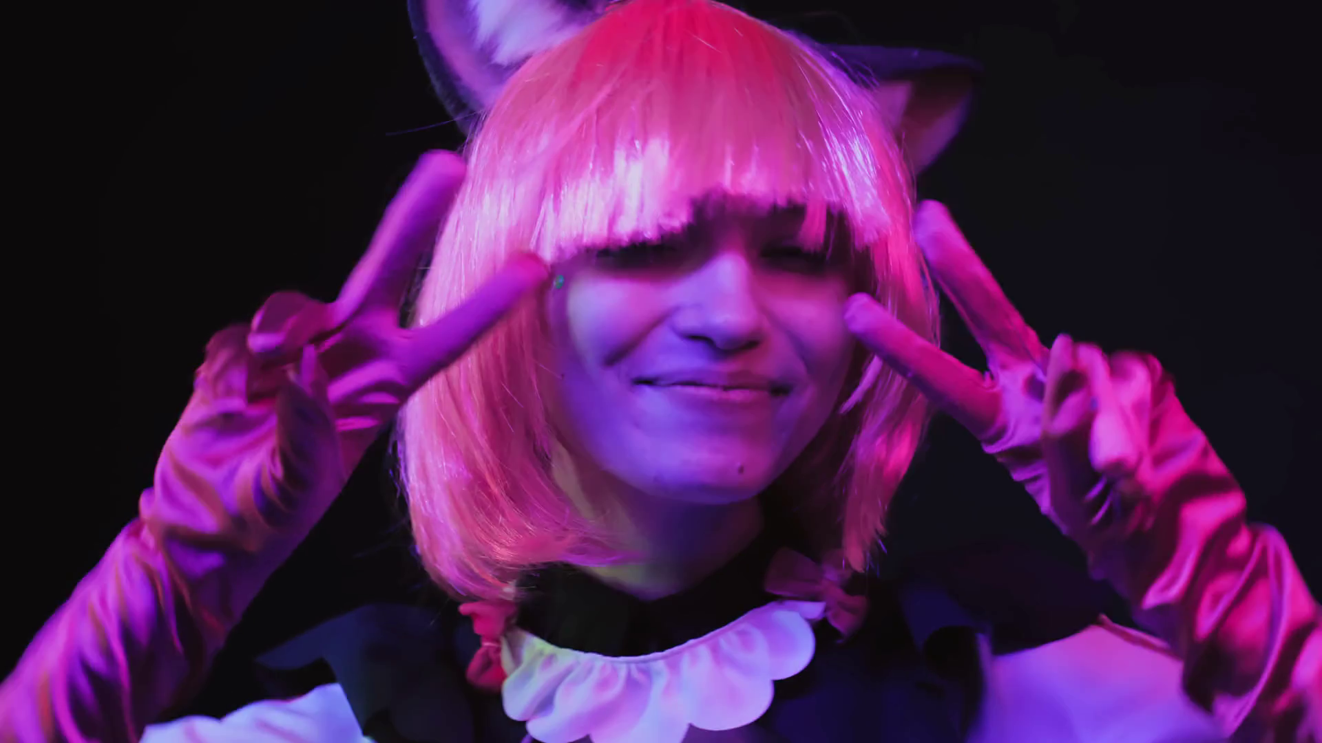 Close-up Studio Portrait Of Pretty Gen Z Stock Footage SBV-347773088 ...