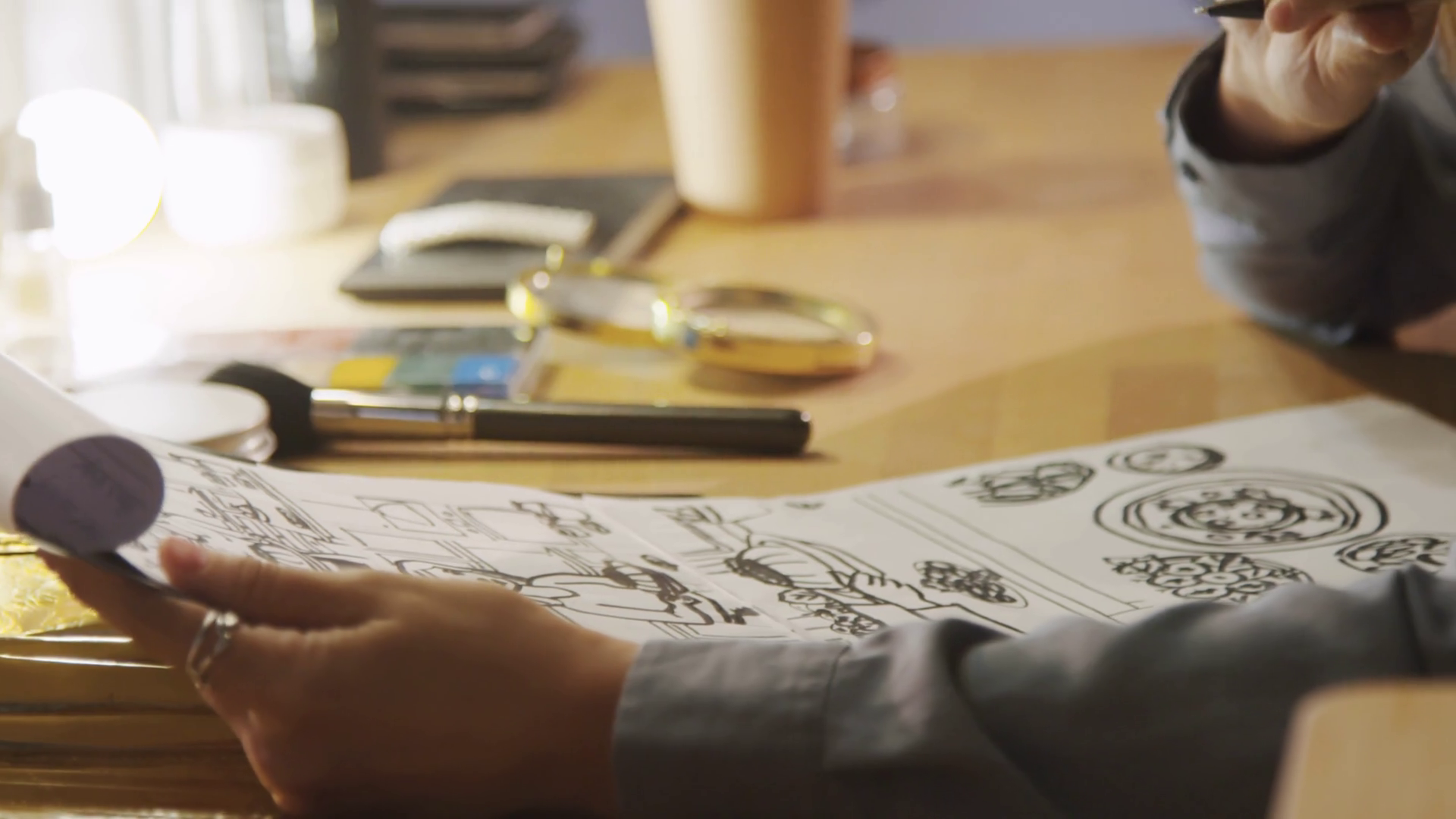 Close-up Shot Of Hands Of Unrecognizable Stock Footage SBV-348618238 ...