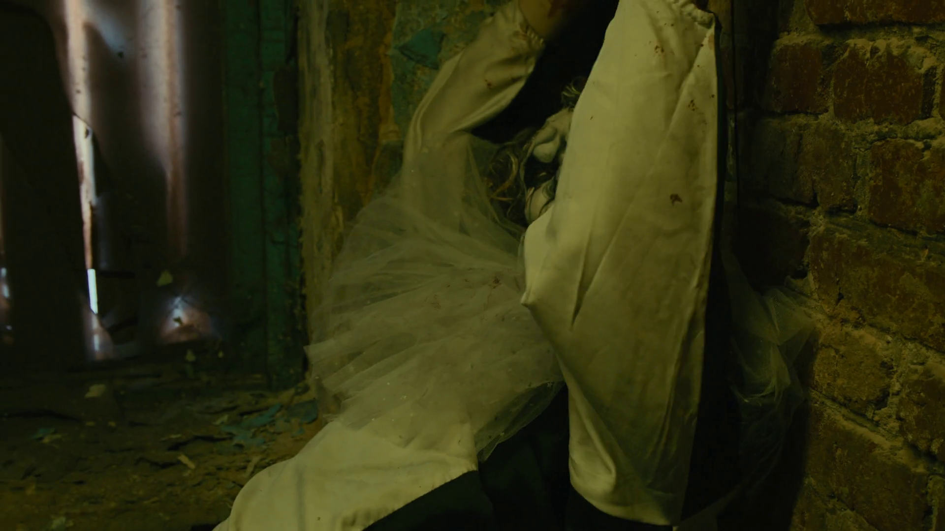 Medium Close Up Of Scary Psychopath In Clown Stock Footage SBV ...