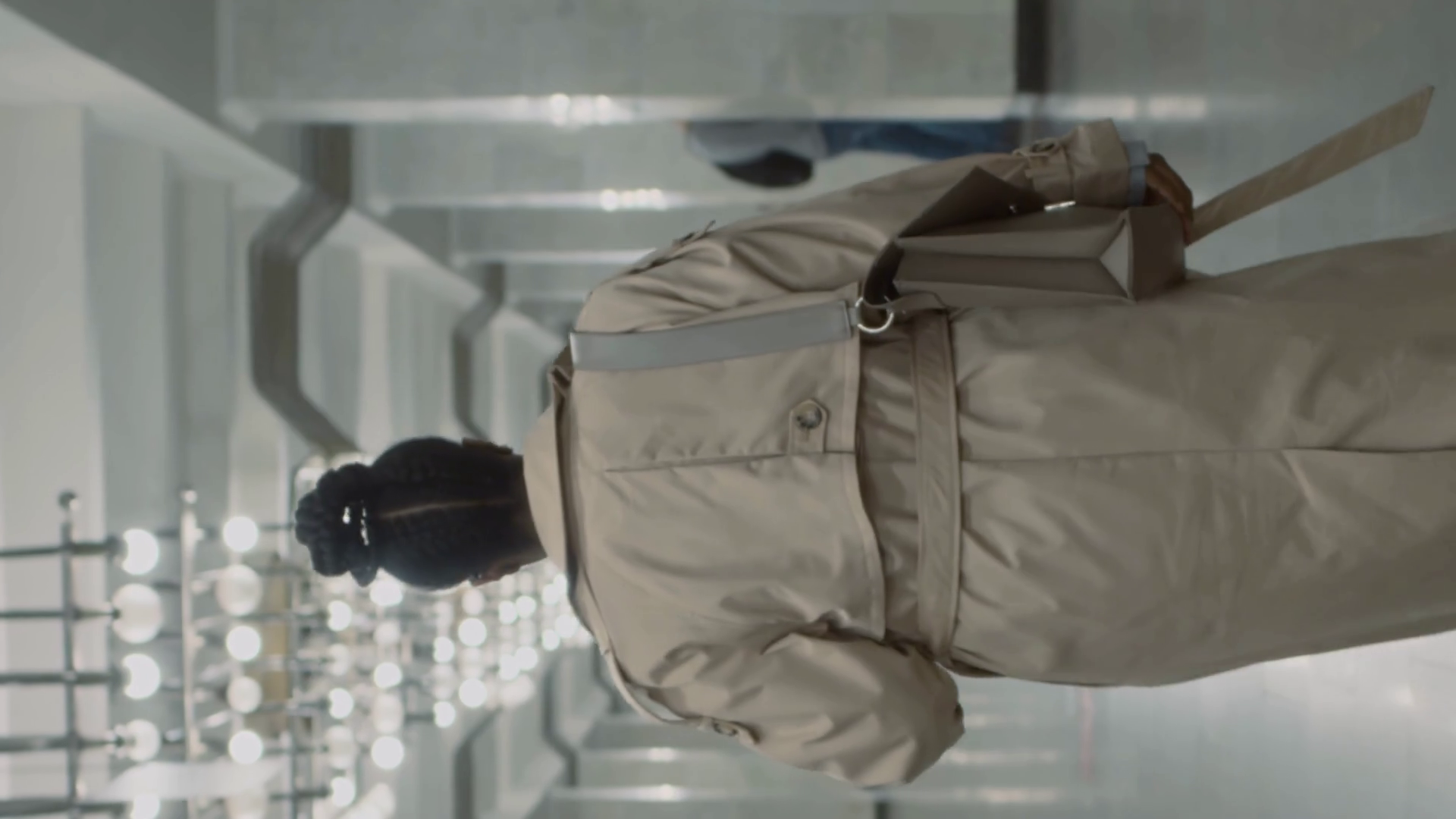 Vertical Tracking Slowmo Of Anonymous Lady Stock Footage SBV-348869375 ...