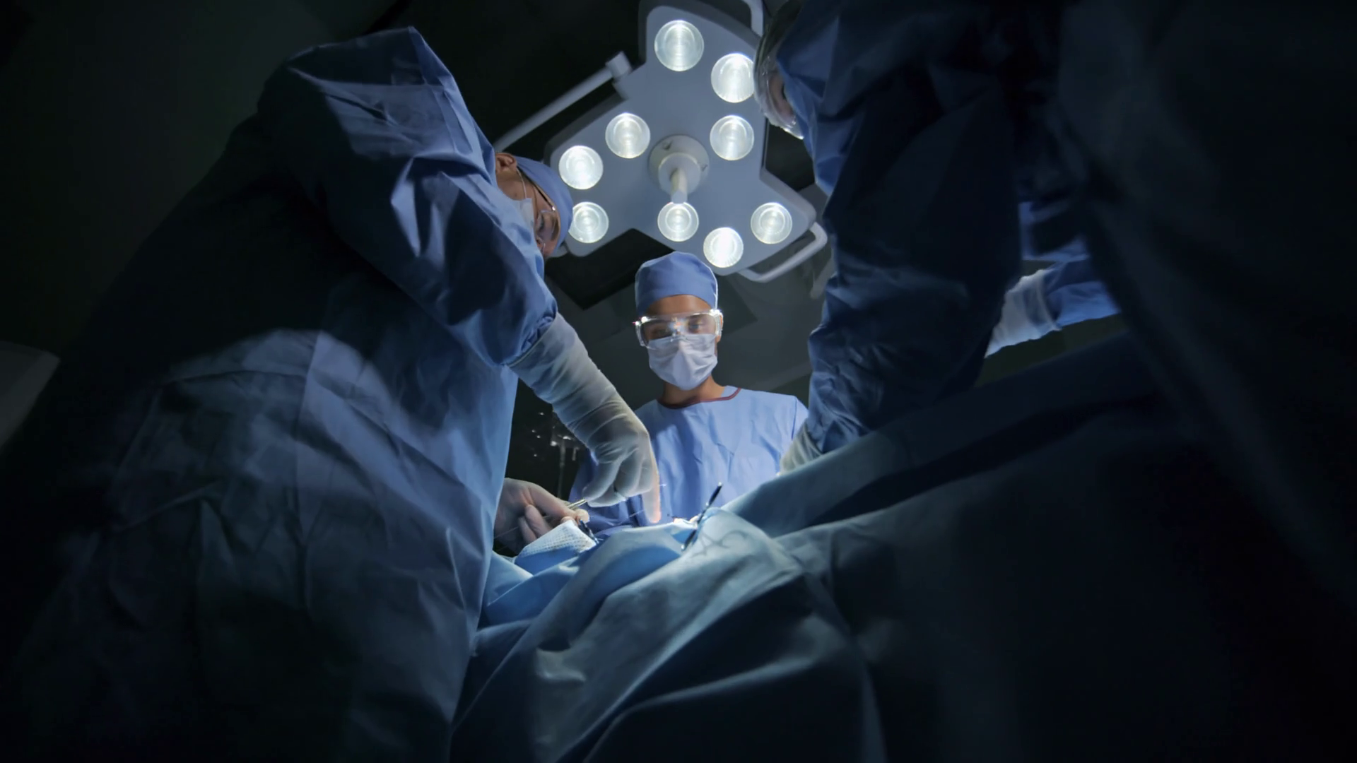 Zoom In Shot Of Team Of Surgical Care Stock Footage SBV-320668927 ...