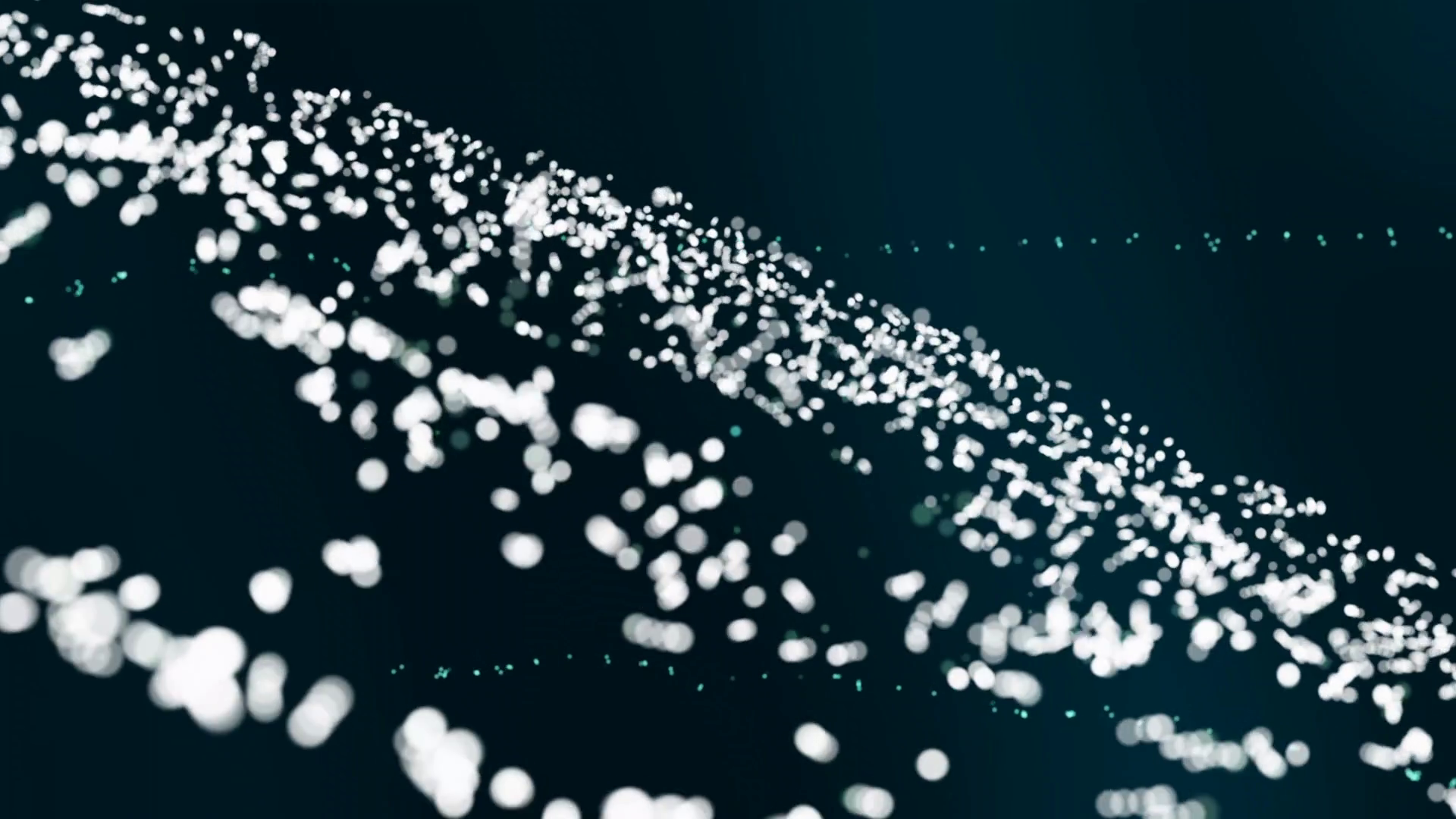 Abstract background animation with moving green particles Motion ...