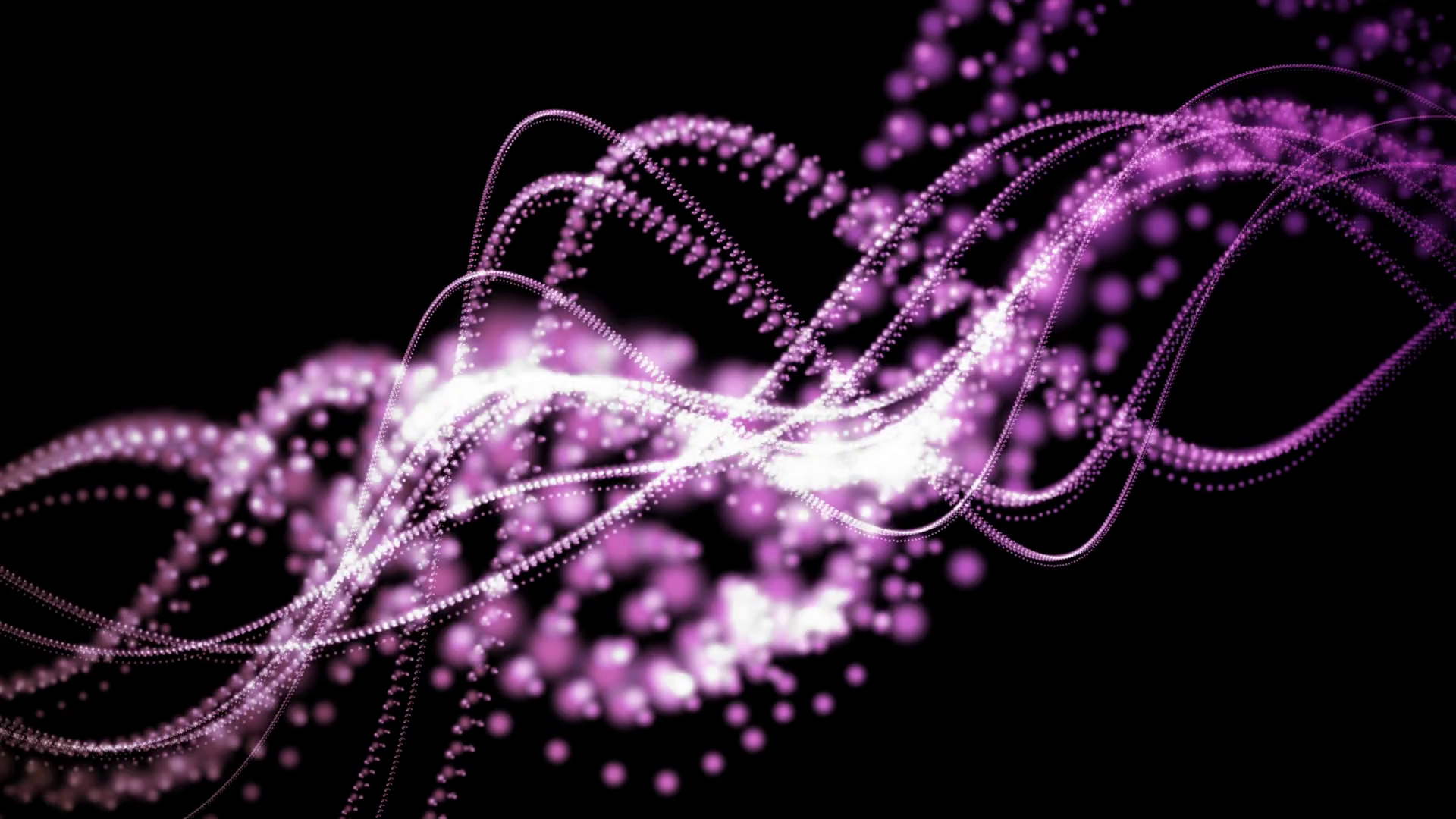 Spinning spiral of purple particles. Moving motion graphics backdrop ...