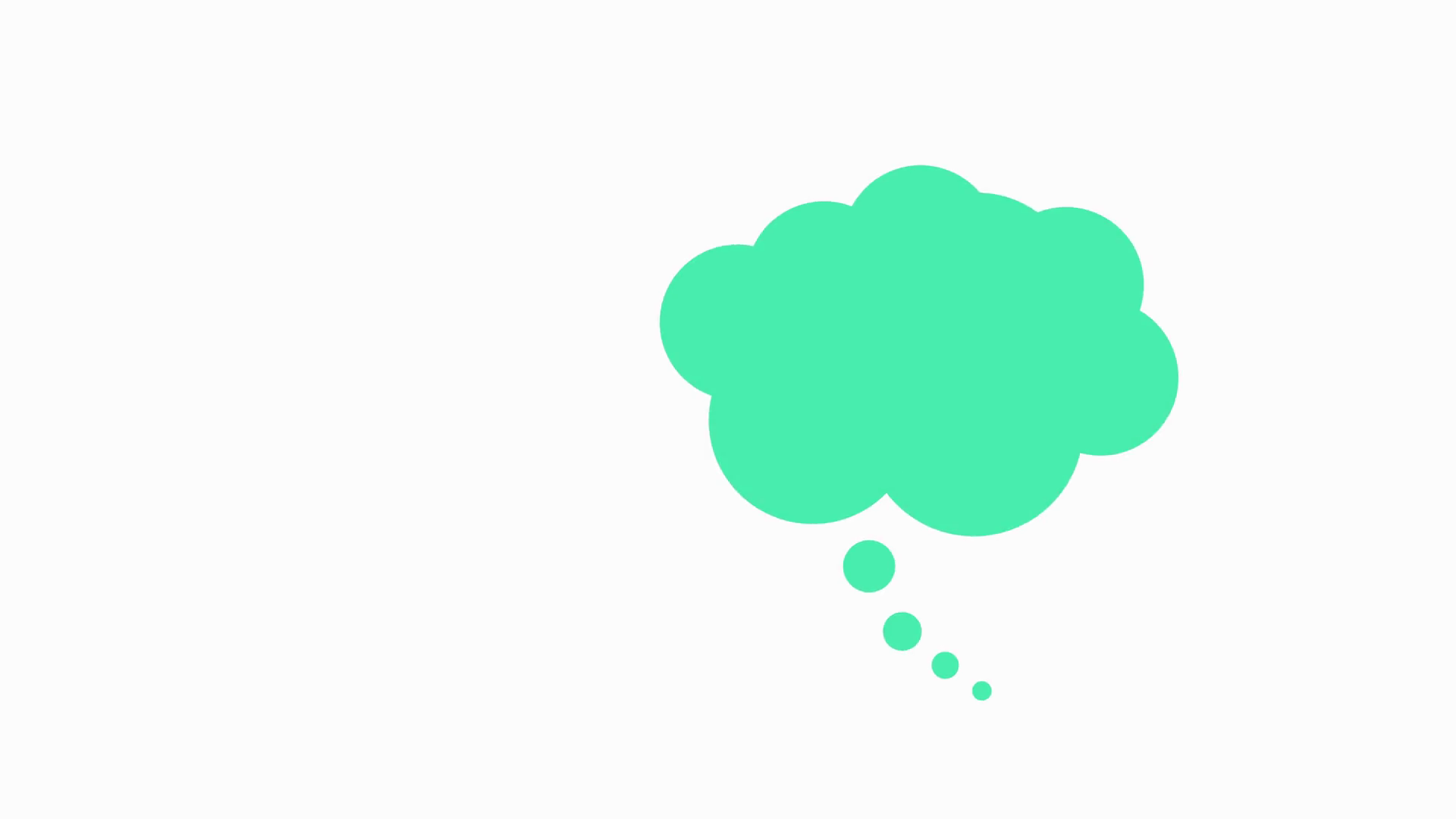 Thought Bubble With Colors Changing Animated Stock Motion Graphics SBV ...