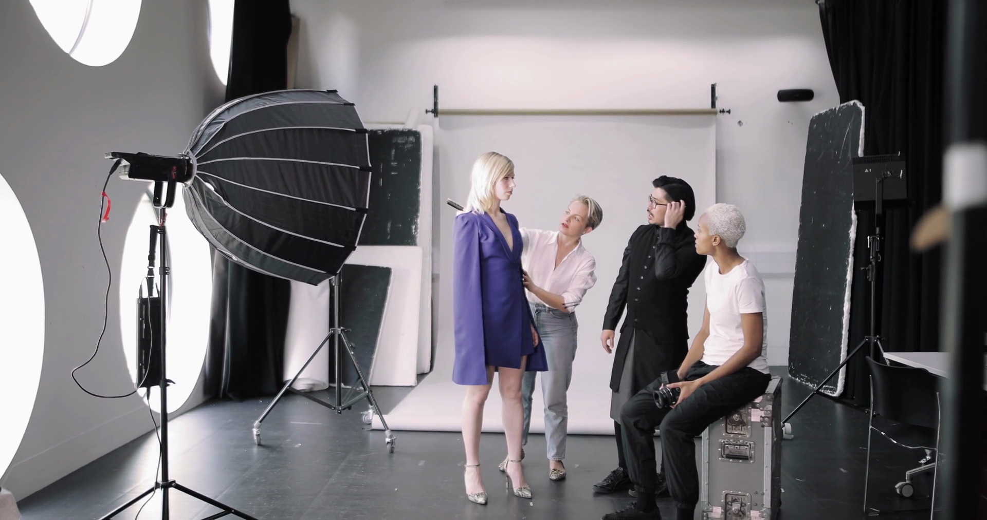 Team Working Behind Scenes Of Photoshoot Stock Footage SBV-351931248 ...