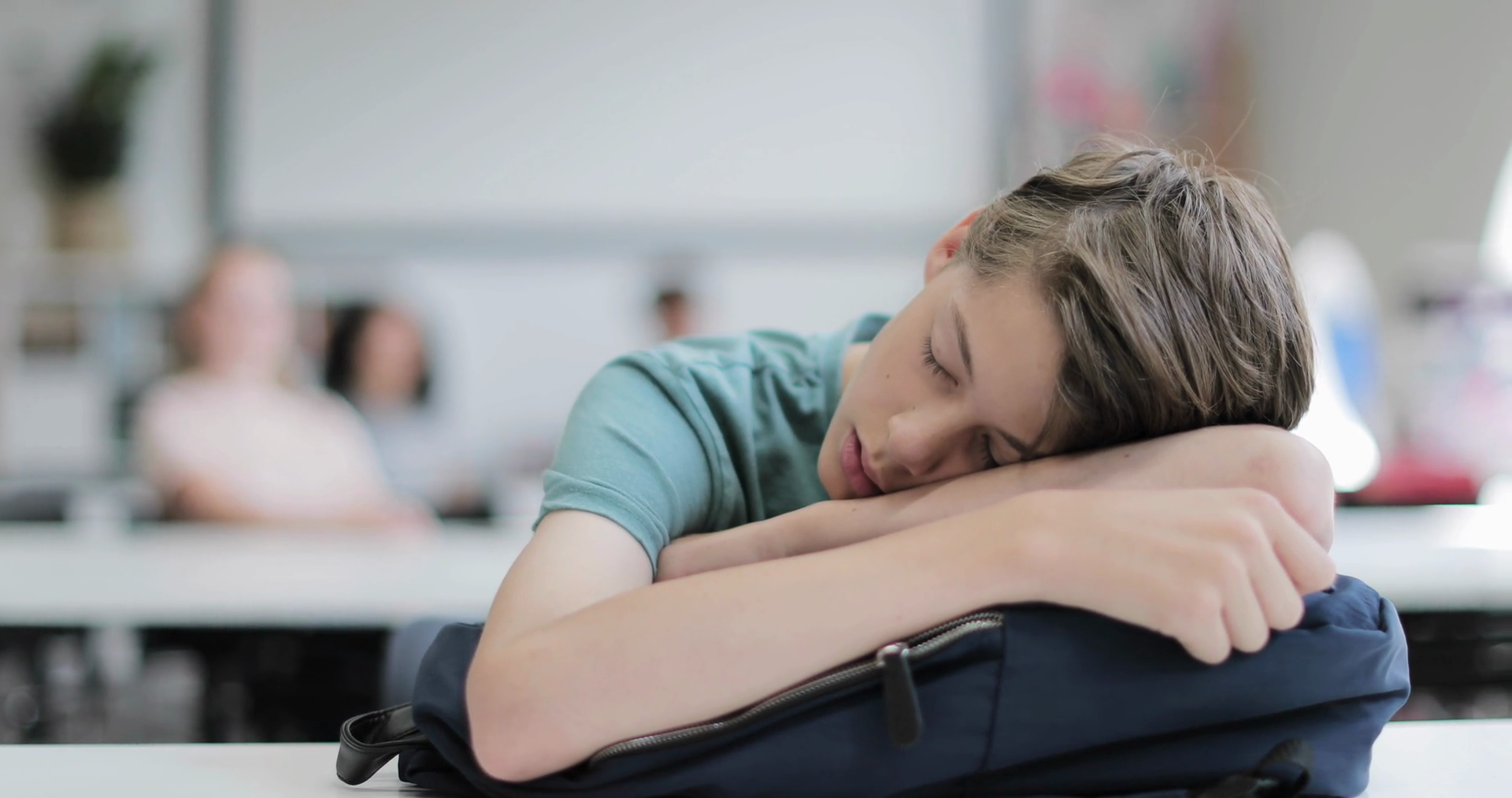 Closeup Of Student Asleep In Class Stock Footage SBV-351919119 ...