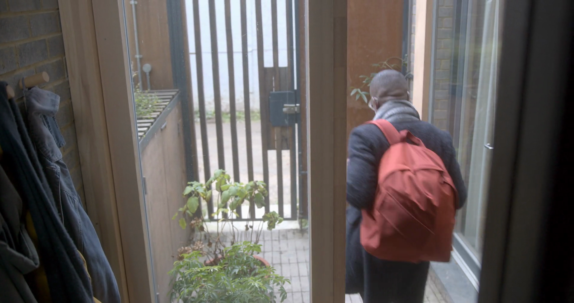 Black Male Business Man Leaving Home Wearing Stock Footage SBV ...