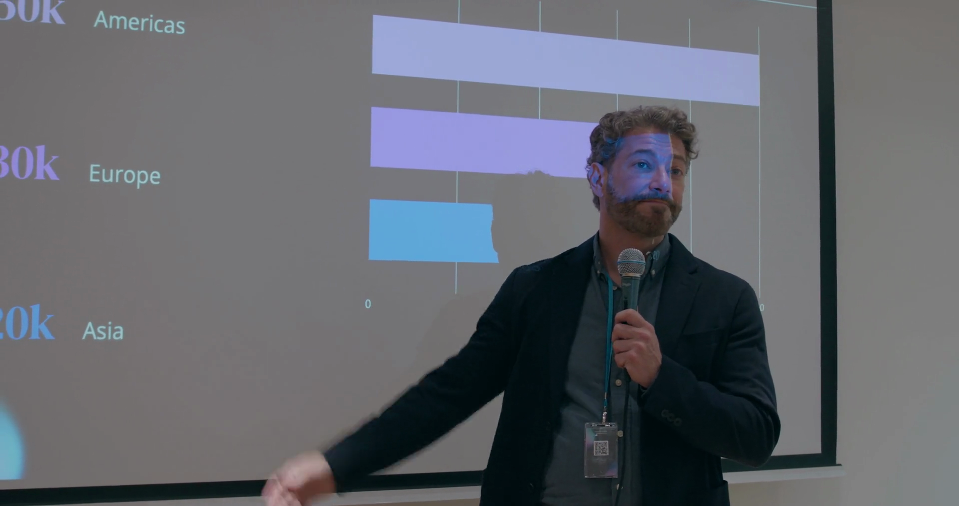 Businessman Presenting At Conference Stock Footage SBV-351791328 ...