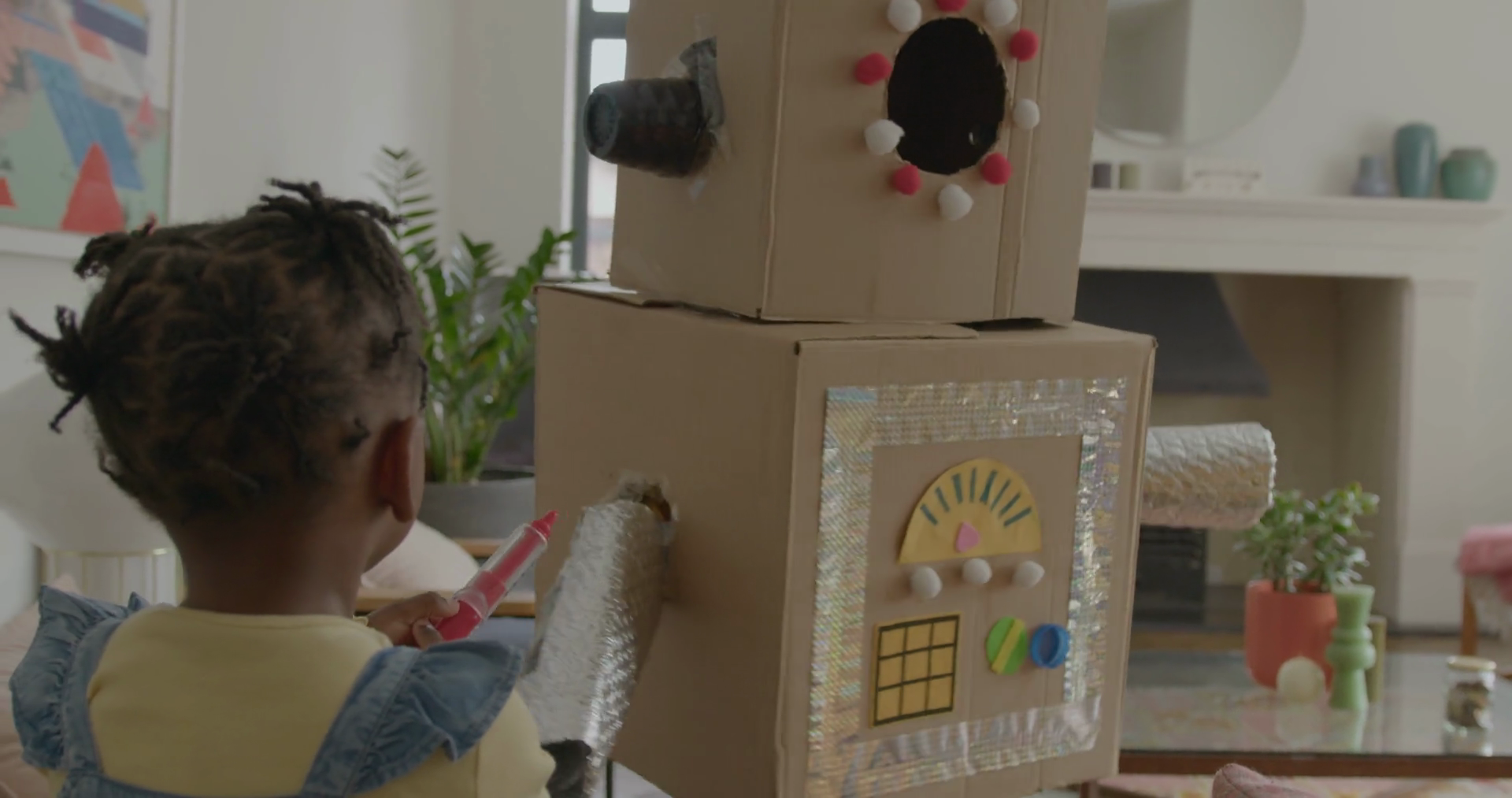 Mother Son Playing With Robot At Home Stock Footage SBV-351789977 ...